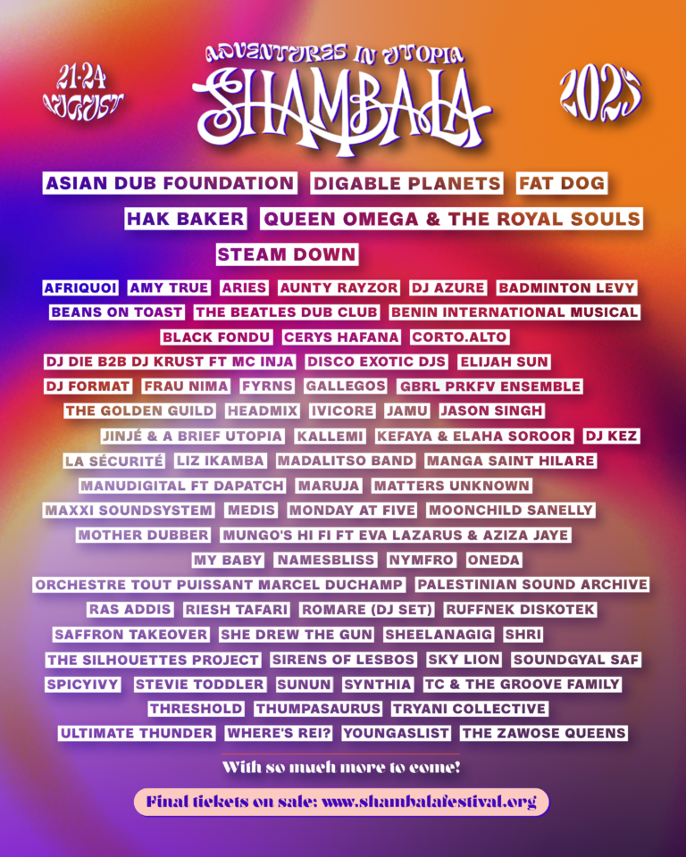 SHAMBALA 2025: LINE UP NEWS! - Shambala