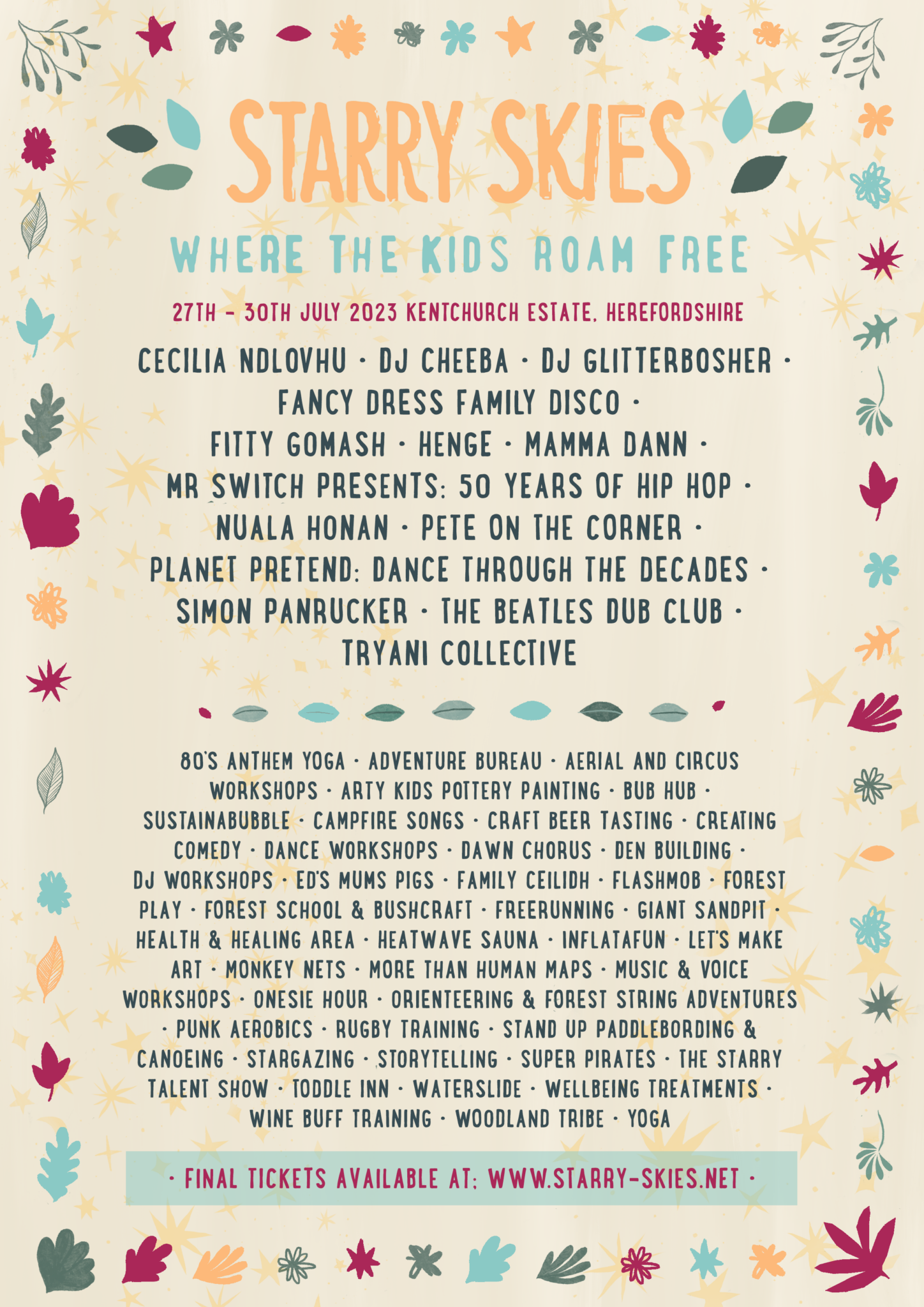 Lineup-Poster - Shambala